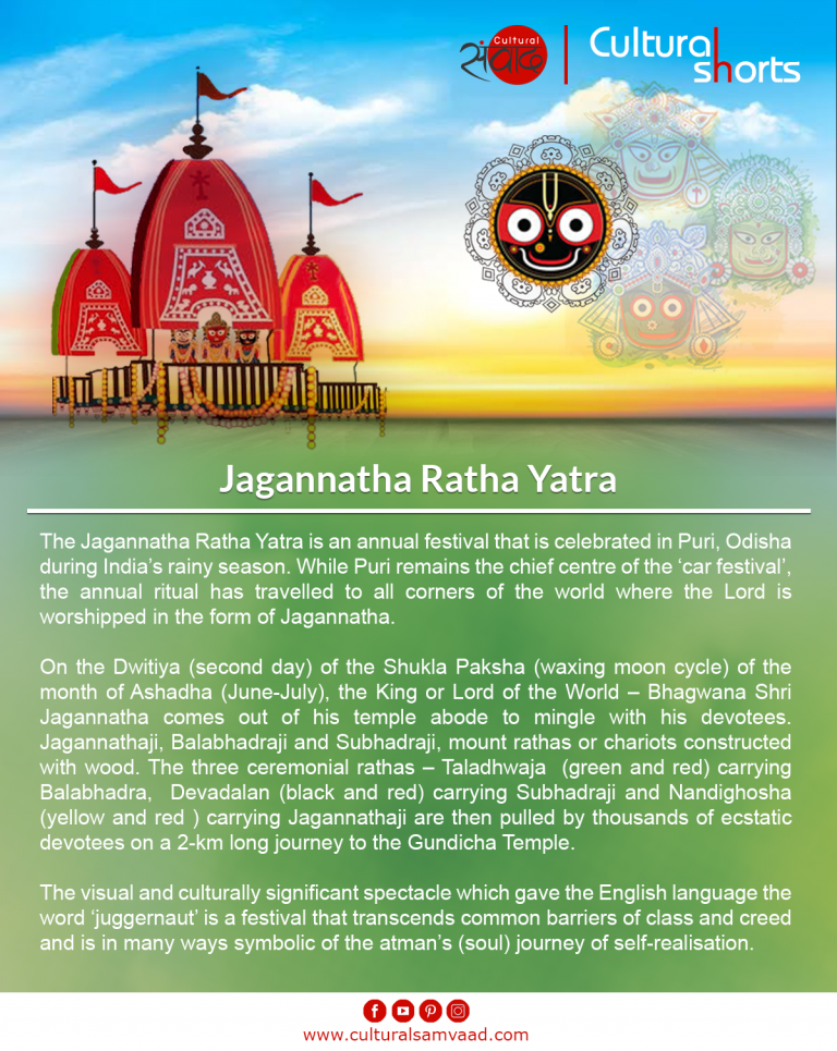 Jagannatha Rath Yatra - Cultural Samvaad| Indian Culture and Heritage